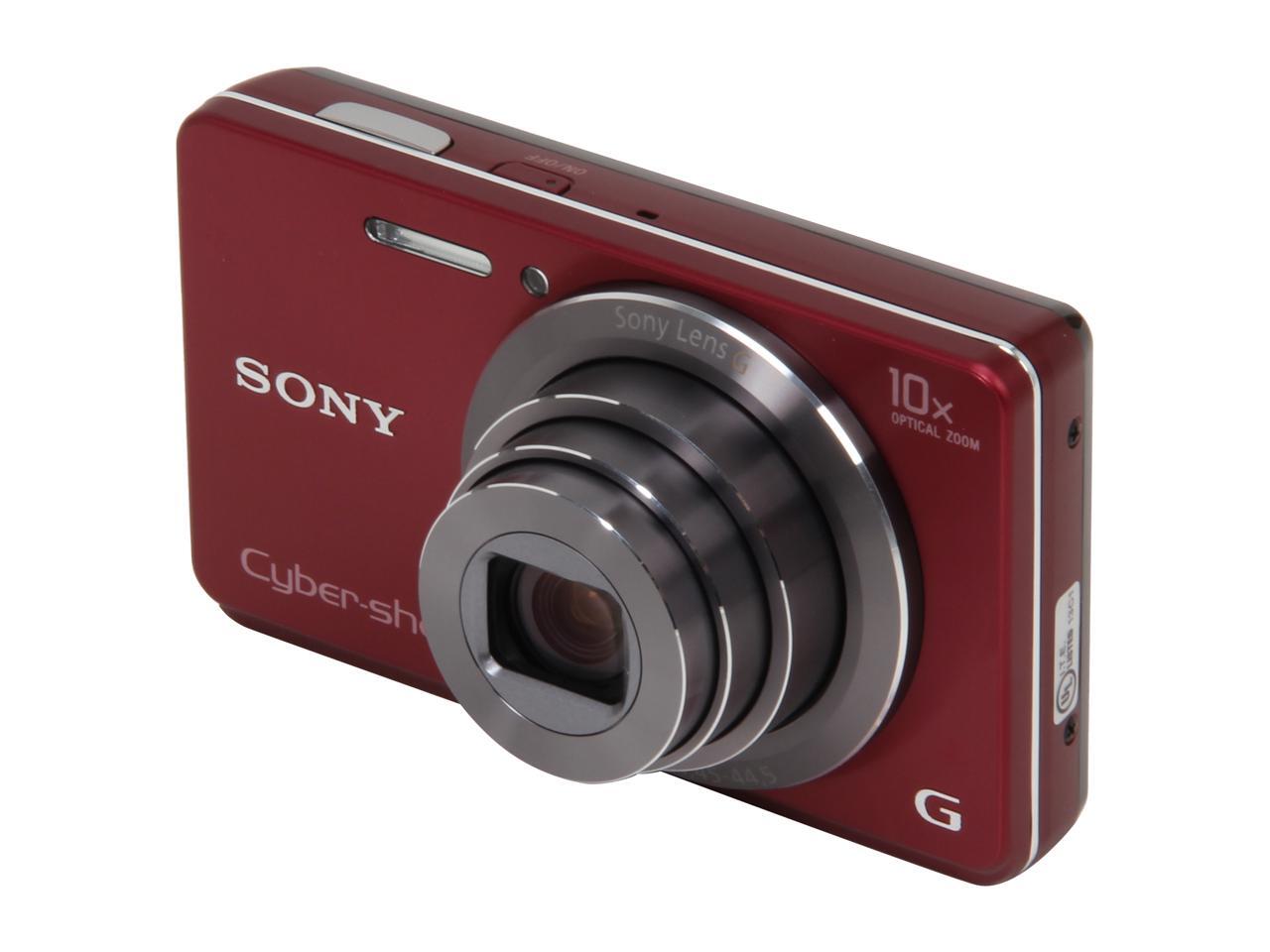 SONY Cyber-shot DSC-W690/R Red 16.1 MP Digital Camera - Newegg.com