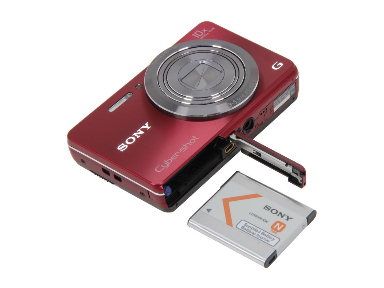 SONY Cyber-shot DSC-W690/R Red 16.1 MP Digital Camera - Newegg.com
