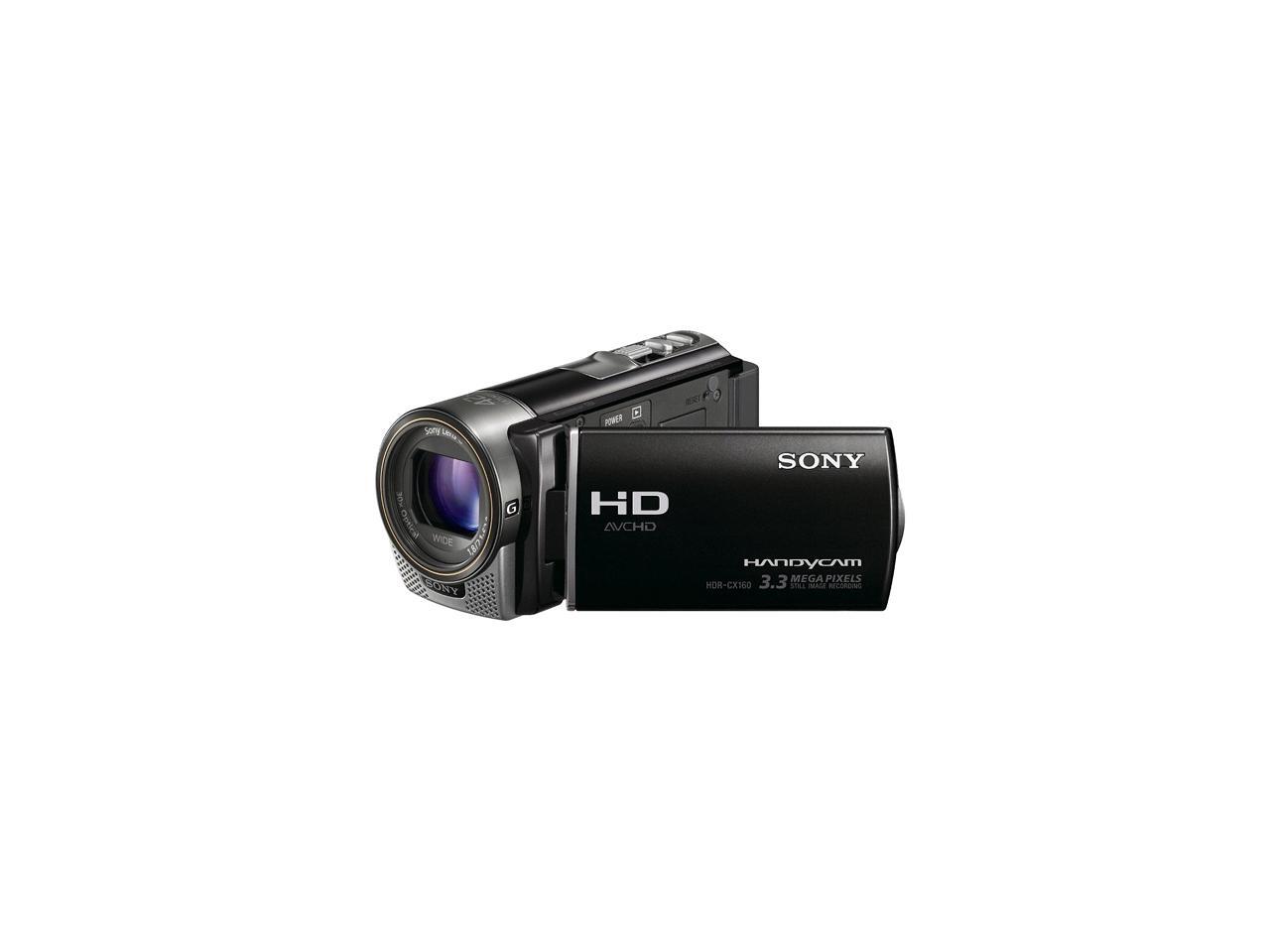 Refurbished: SONY HDR-CX160 Black Full HD HDD/Flash Memory Camcorder ...