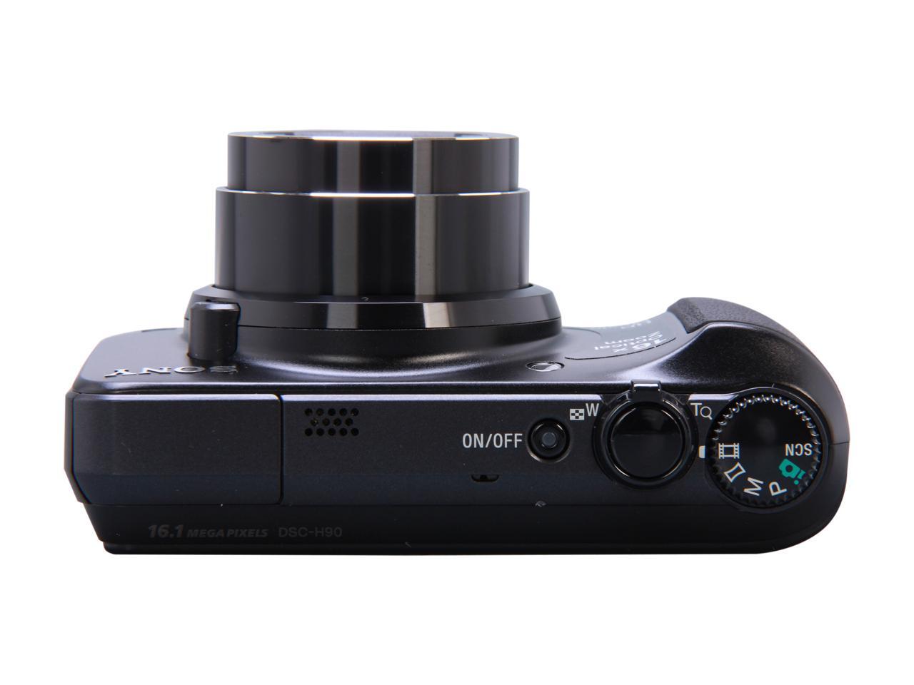 Refurbished: SONY DSC-H90/B Black 16.1MP Digital Camera - Newegg.com