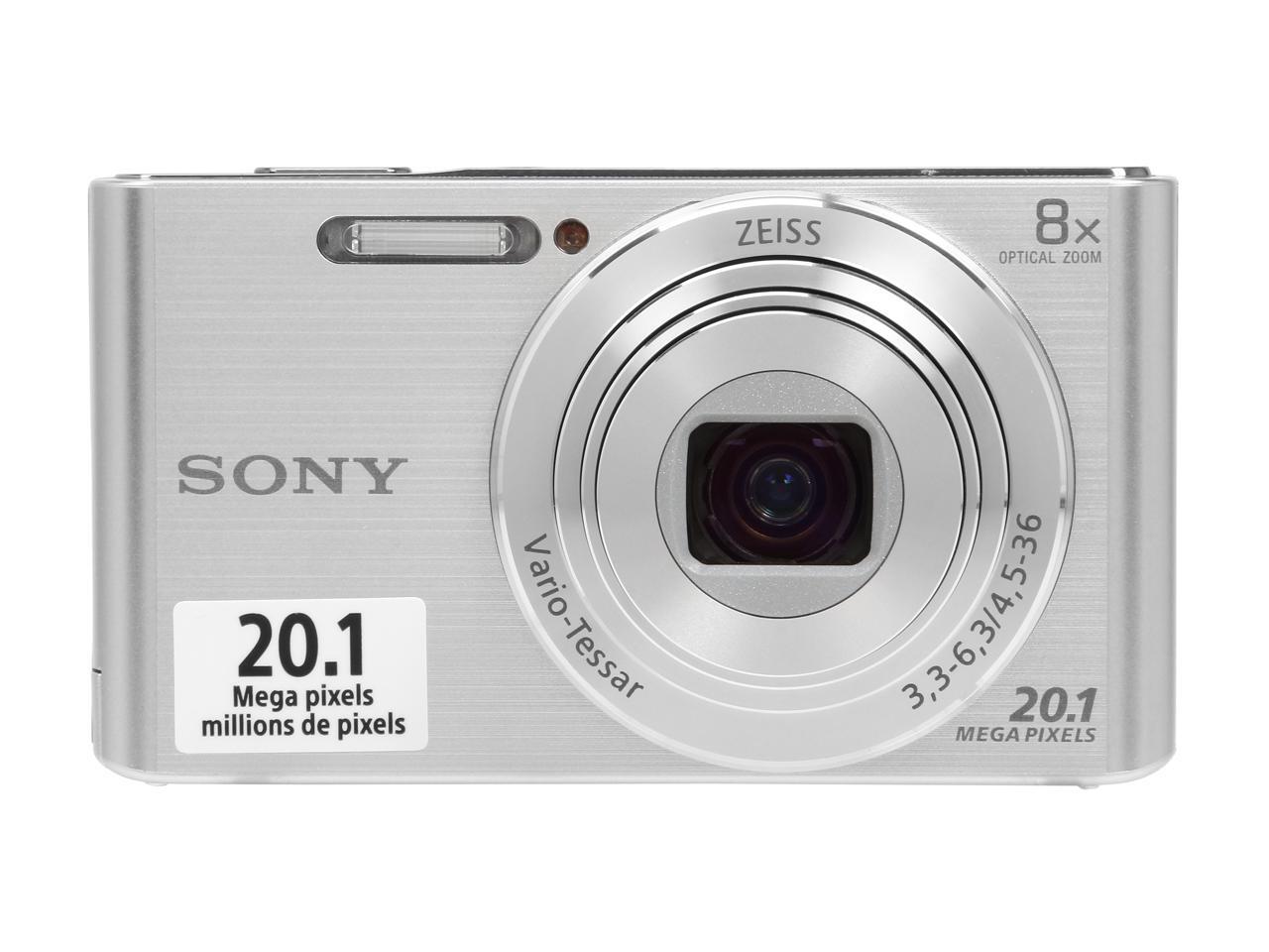 SONY Cyber-shot W830 Silver 20.1MP 25mm Wide Angle Digital Camera ...