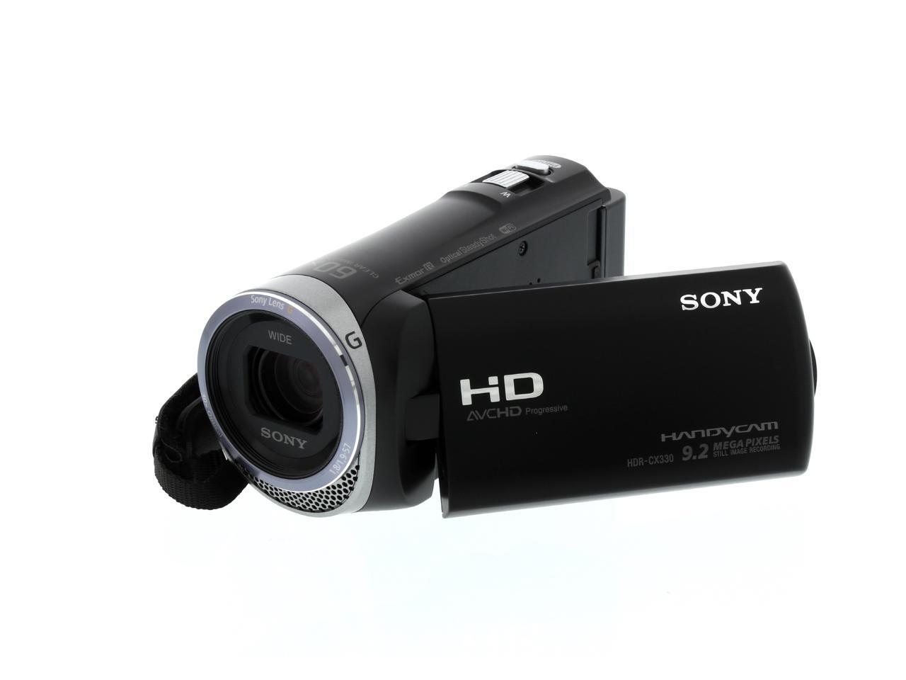 SONY HDR-CX330/B Black Full HD HDD/Flash Memory Camcorder - Newegg.com