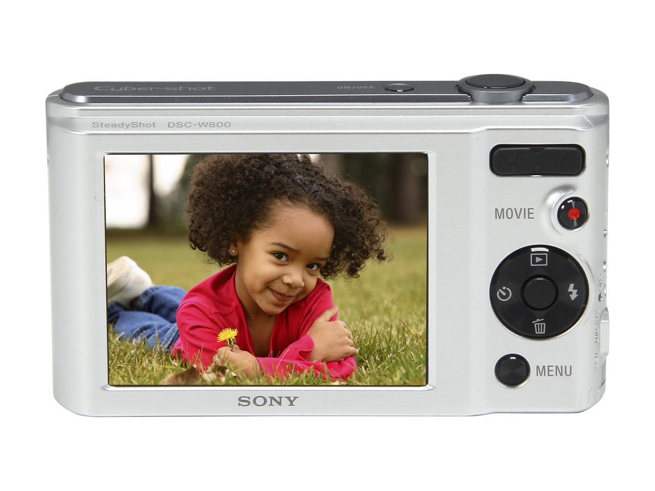 SONY Cyber-shot W800 Silver 20.1 MP Digital Camera - Newegg.com