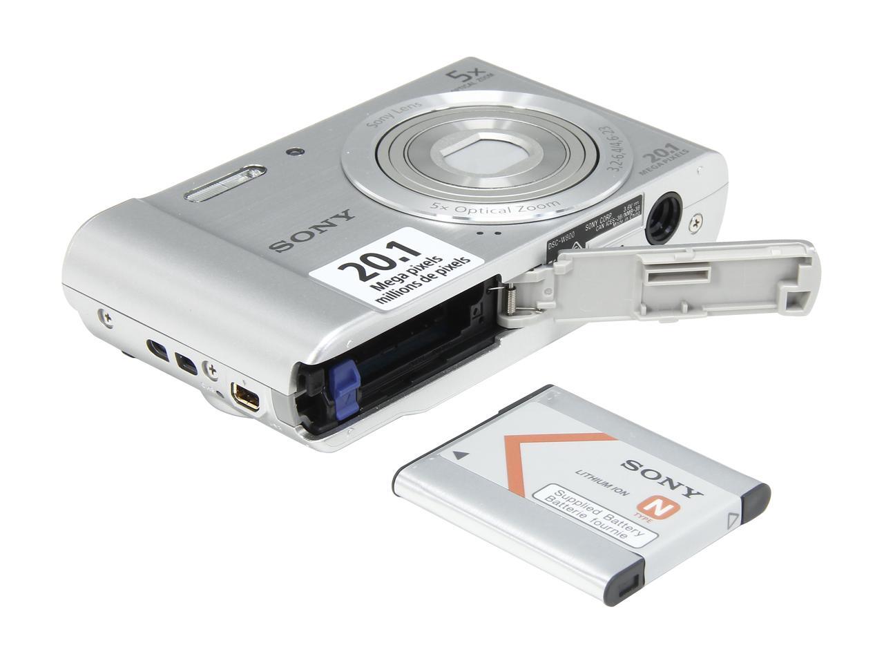 SONY Cyber-shot W800 Silver 20.1 MP Digital Camera - Newegg.com