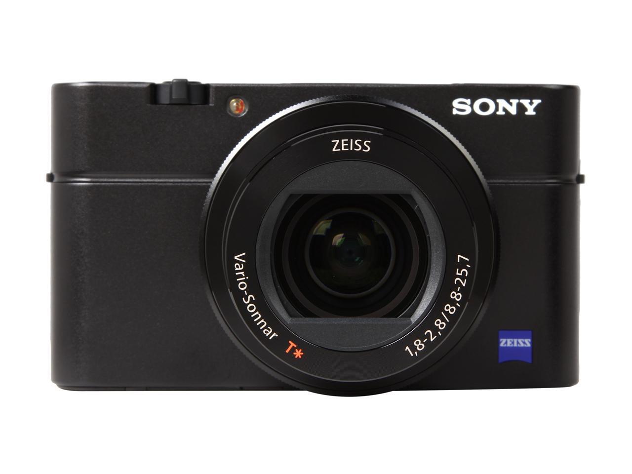 SONY Cyber-shot RX100 III Black 20.1MP 25mm Wide Angle Digital Camera ...