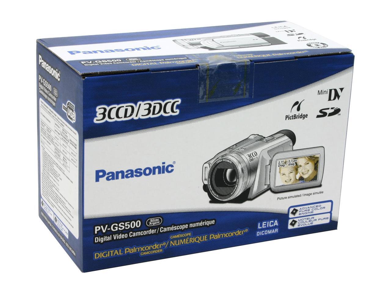 Panasonic PV-GS500 MiniDV Camcorder - Newegg.com