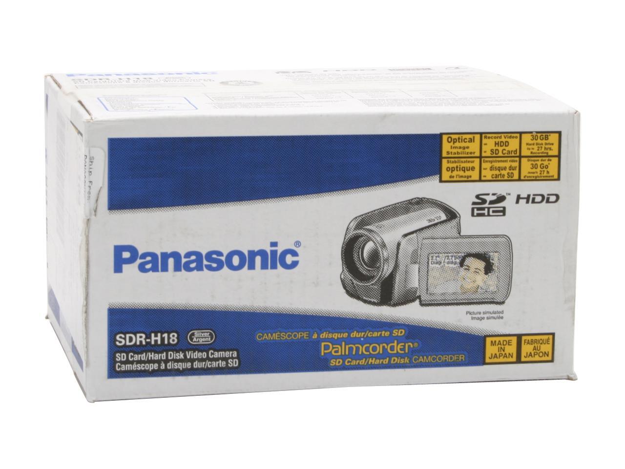 Panasonic SDR-H18 1/6" CCD 2.7" 123K 32X Variable Speed Optical Zoom ...
