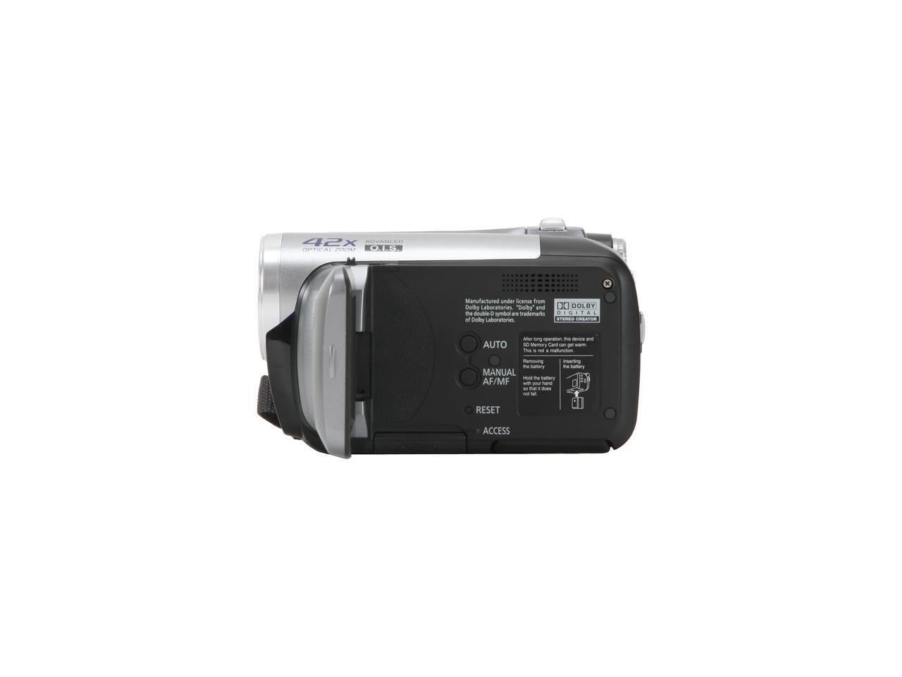 Panasonic SDR-H40 Black/Silver 2.7"LCD 42X Variable Speed Zoom 40GB ...
