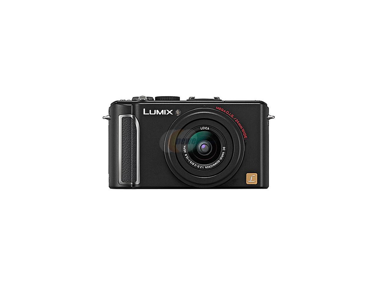 Panasonic LUMIX DMC-LX3 Black 10.1 MP 24mm Wide Angle Digital Camera ...