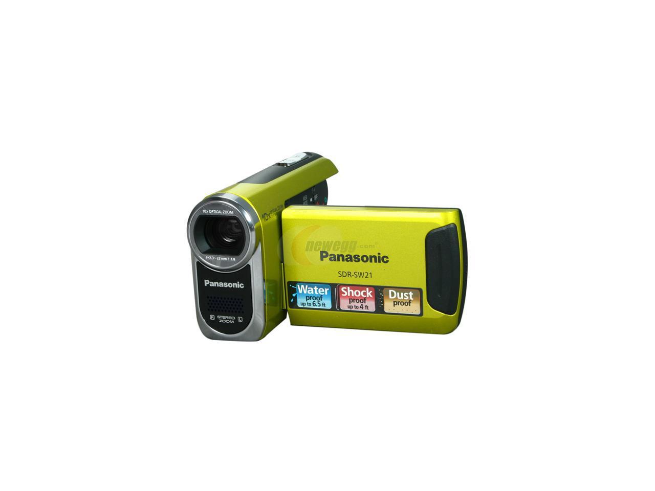 Panasonic SDR-SW21 Green 1/6" CCD 2.7" 123K Wide LCD 10X Optical Zoom ...