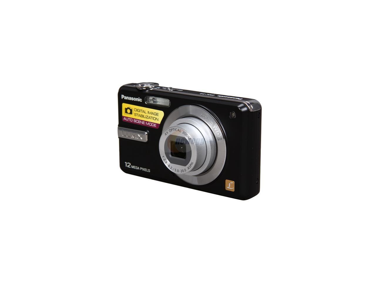 Panasonic LUMIX DMC-F3 Black 12 MP 28mm Wide Angle Digital Camera ...
