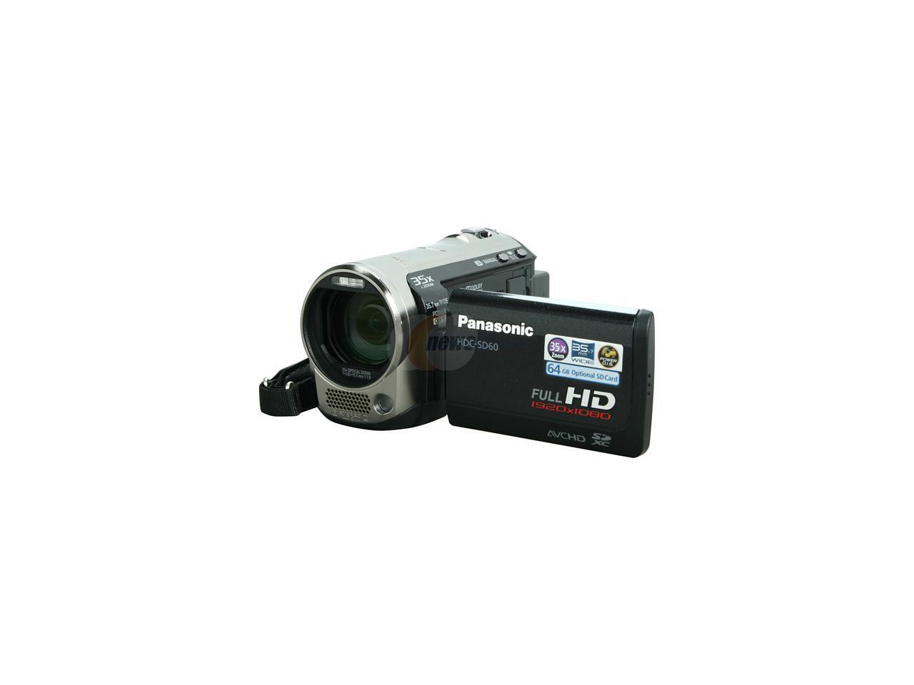 Panasonic HDC-SD60 Black Full HD Camcorder - Newegg.com