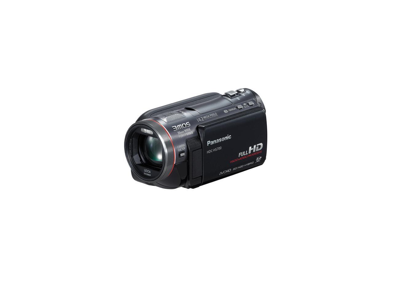 Panasonic HDC-HS700K Black Full HD HDD/Flash Memory Camcorder - Newegg.com