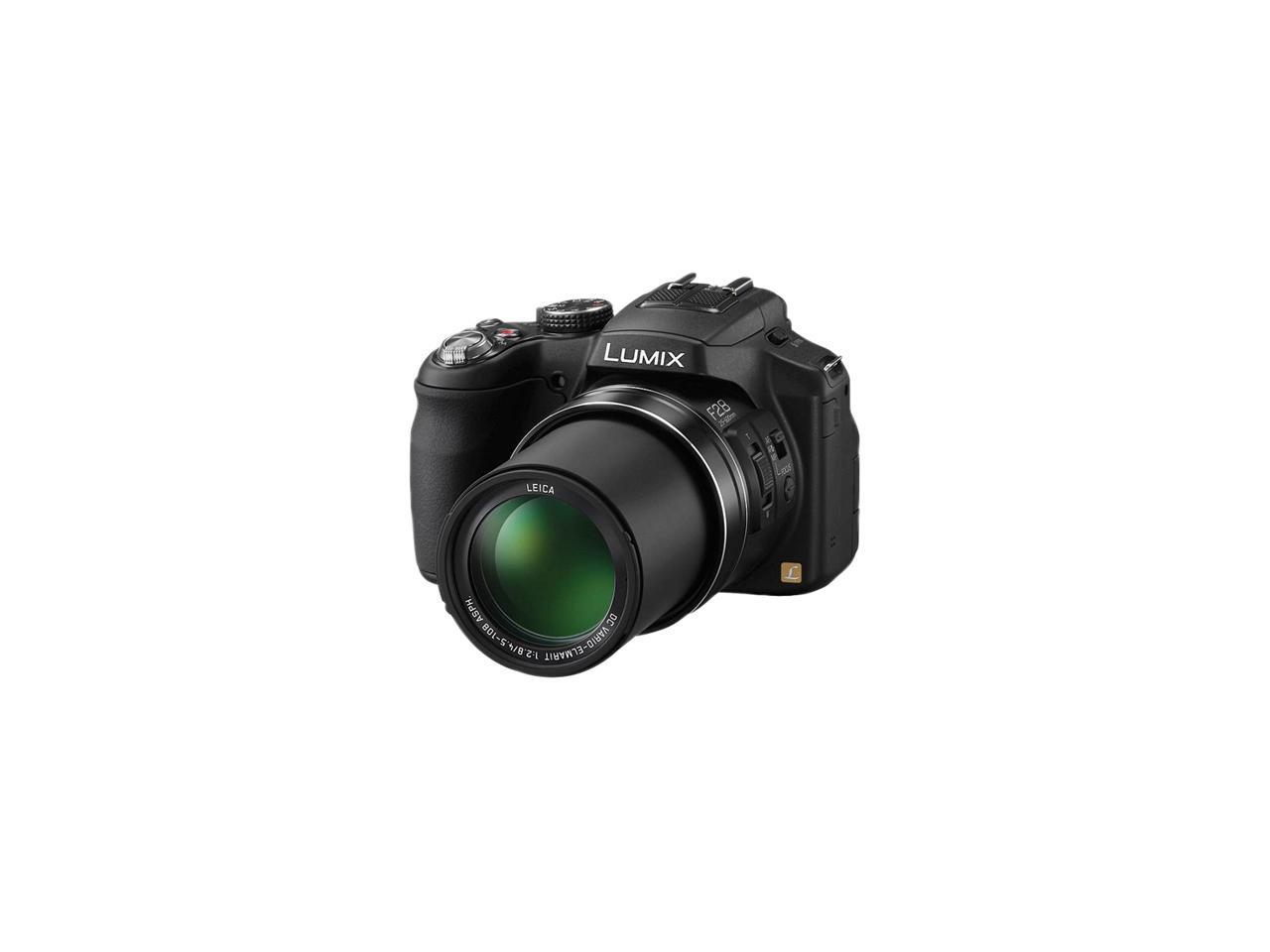 Panasonic LUMIX FZ200 Black 12.1 MP 25mm Wide Angle Digital Camera with ...