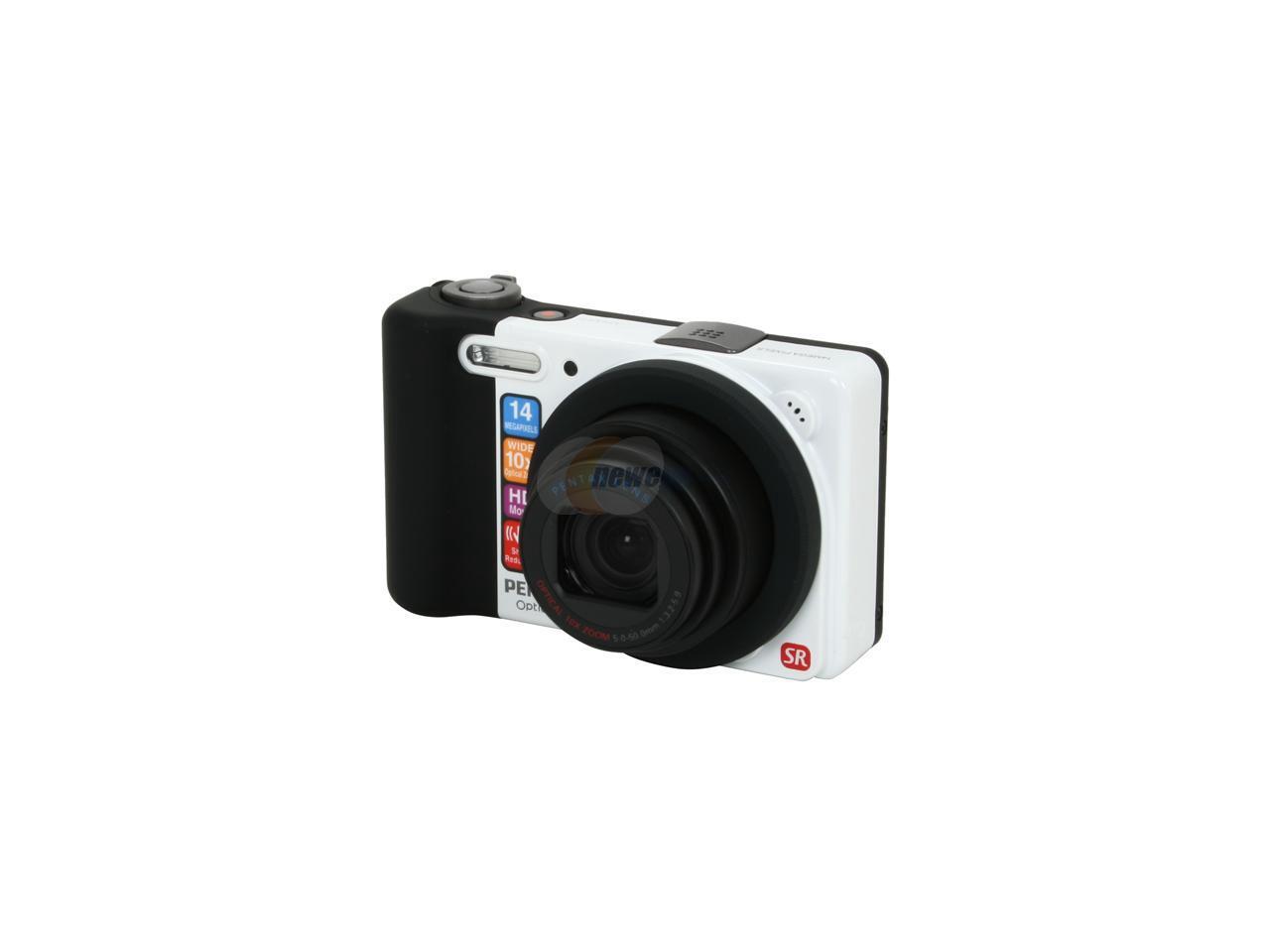 PENTAX Optio RZ10 White 14 MP 28mm Wide Angle Digital Camera - Newegg.com
