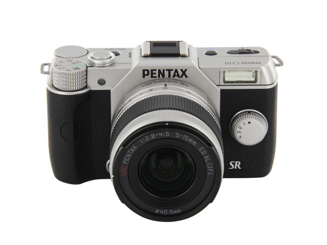 Pentax Q10 12.4 Megapixel Mirrorless Camera (Body with Lens Kit) - 5 mm ...