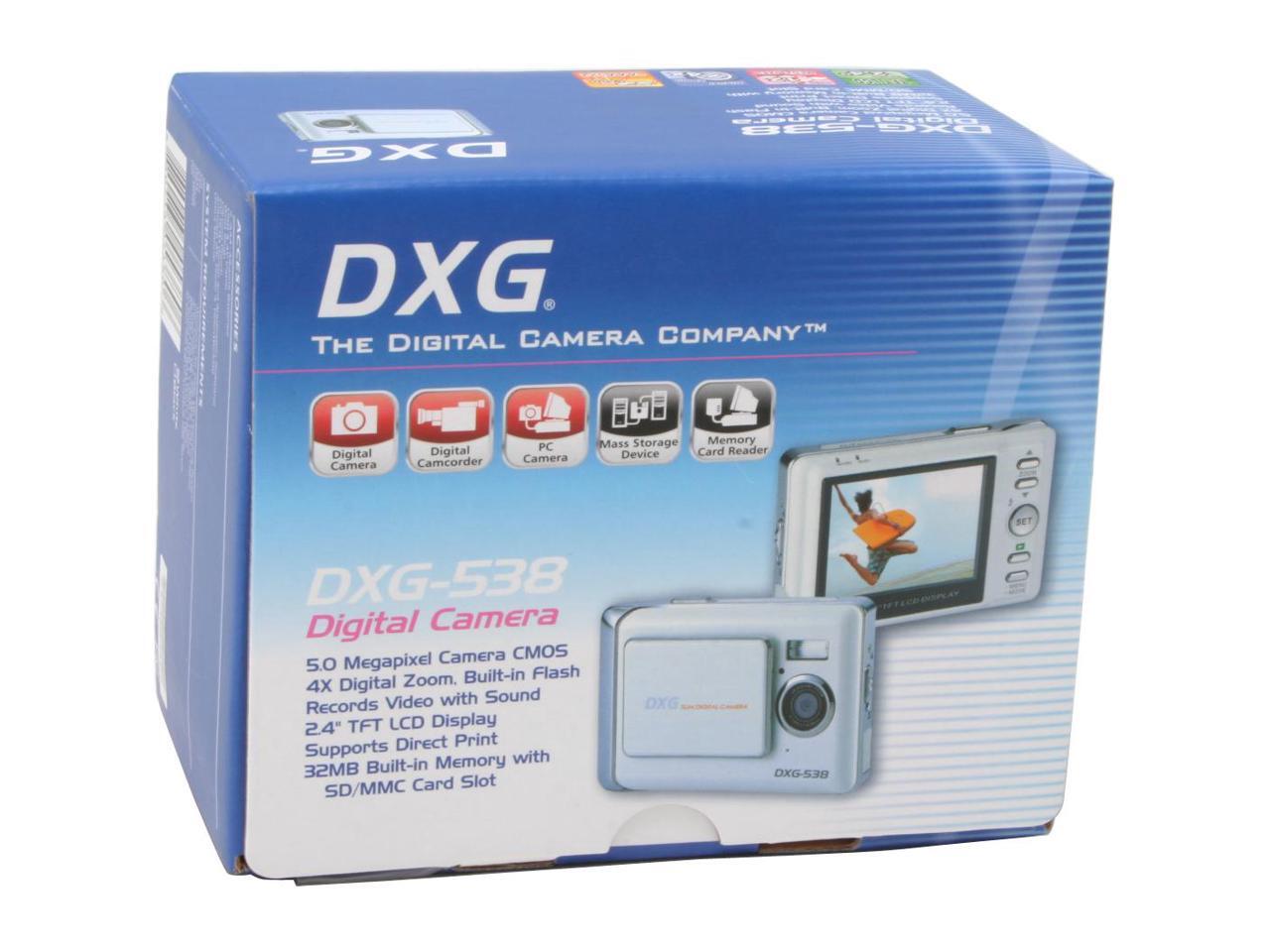 DXG DXG-538 White 5.1 MP Digital Camera - Newegg.com