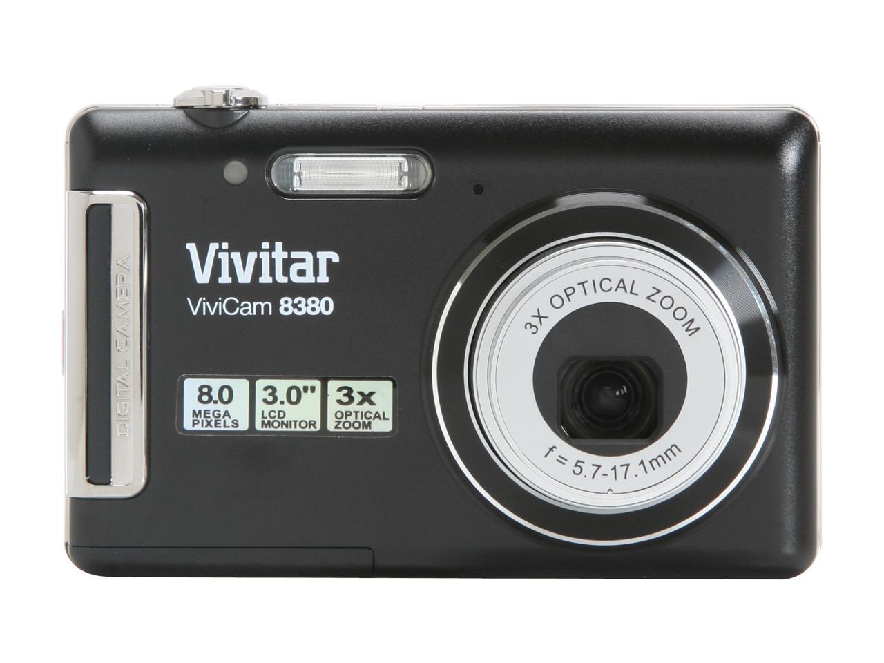Vivitar Vivicam 8380 Black 8.0 MP Digital Camera - Newegg.com