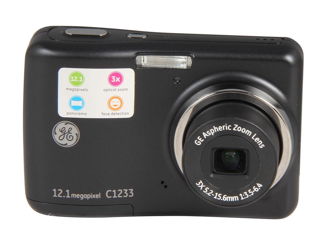 Refurbished: GE C1233 Black 12.4 MP Digital Camera - Newegg.com