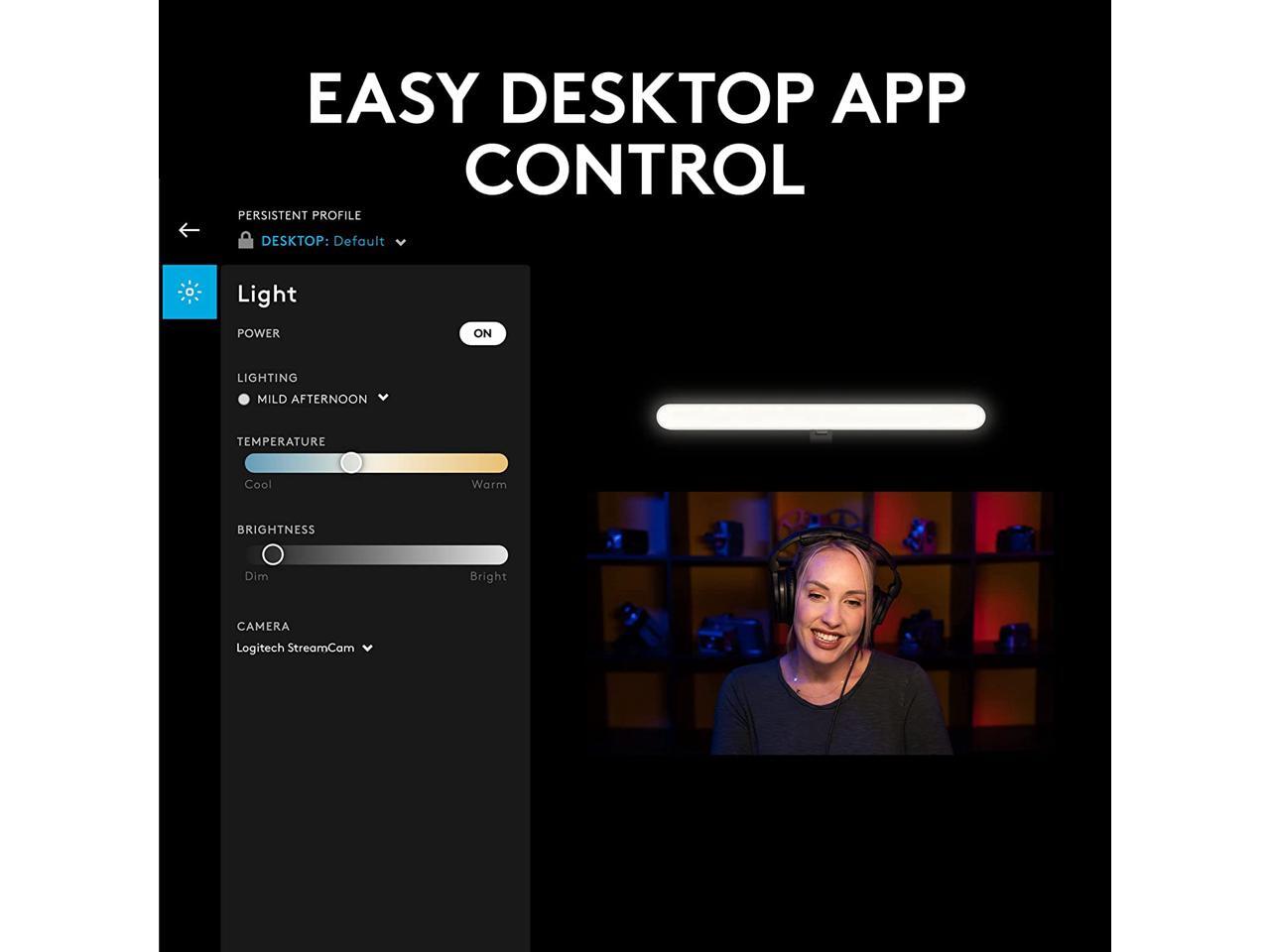 Logitech for Creators Litra Beam Premium LED Streaming Key Light with ...