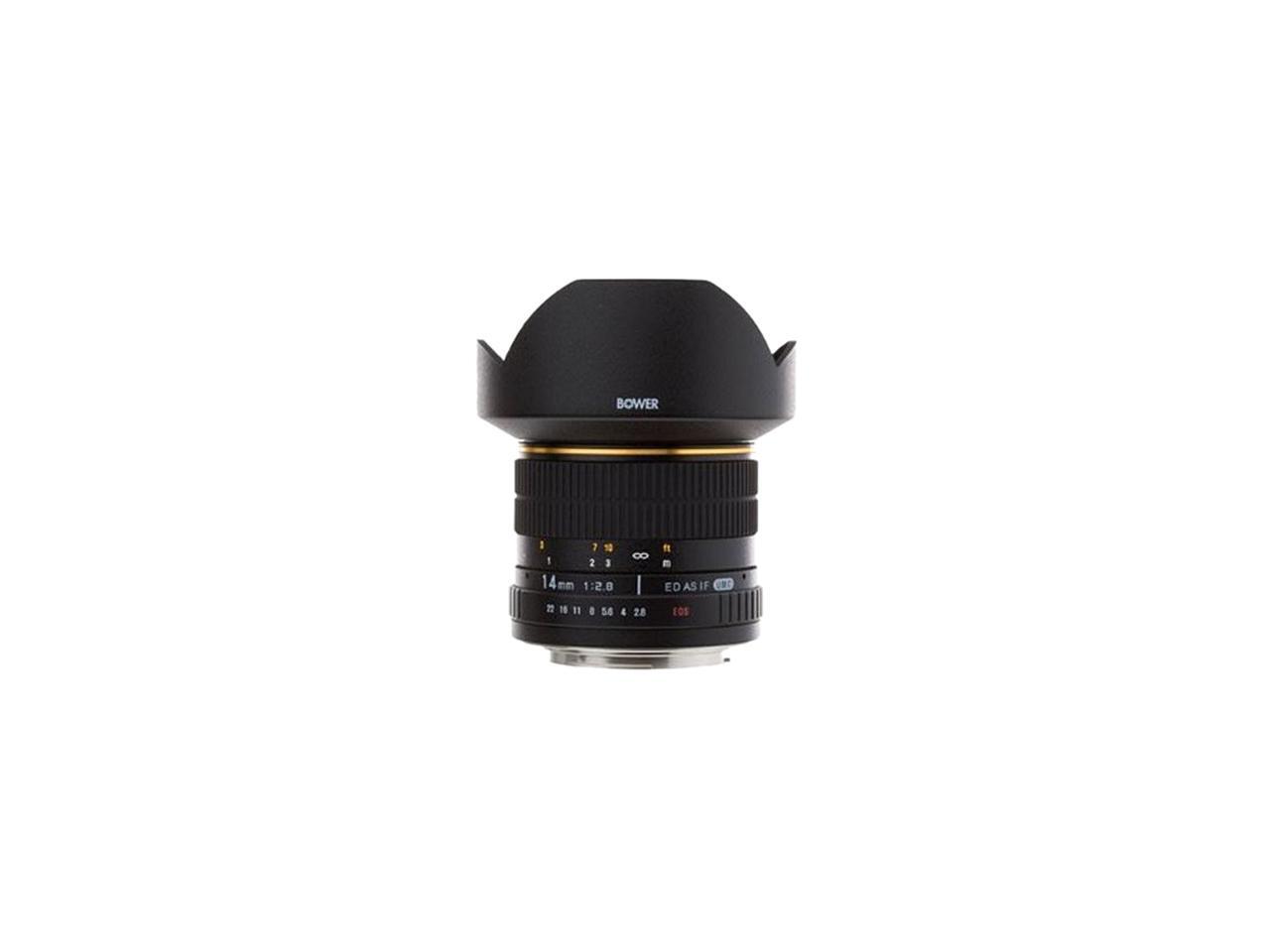 Bower SLY1428C Ultra Wide-Angle 14mm f/2.8 Fisheye Lens for Canon ...