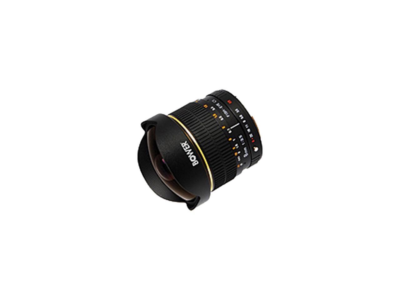 Bower SLY358N Ultra Wide-Angle 8mm f/3.5 Fisheye Lens for Nikon ...