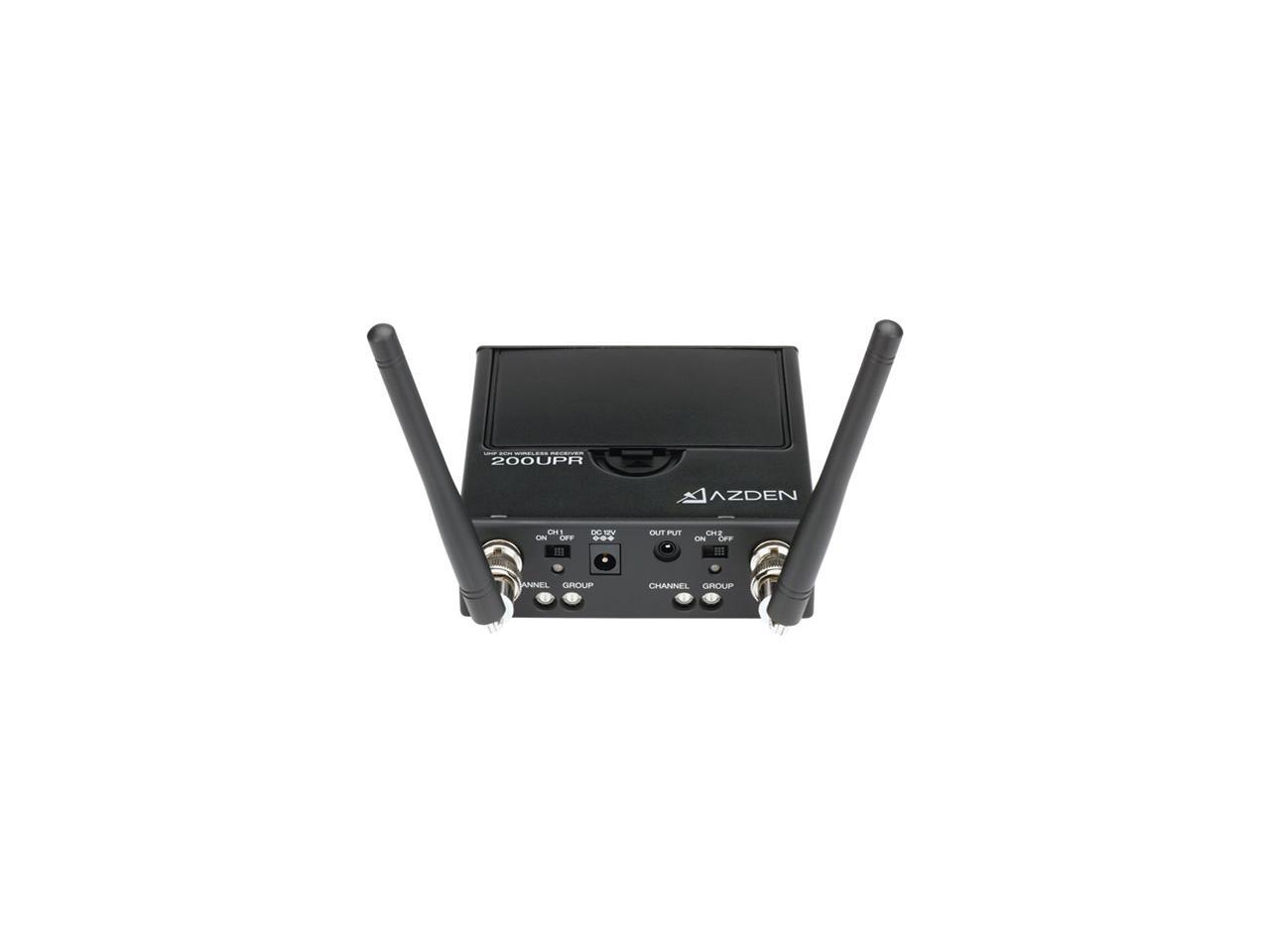 AZDEN 200-UPR Dual-Channel On-Camera UHF Wireless Receiver - Newegg.com