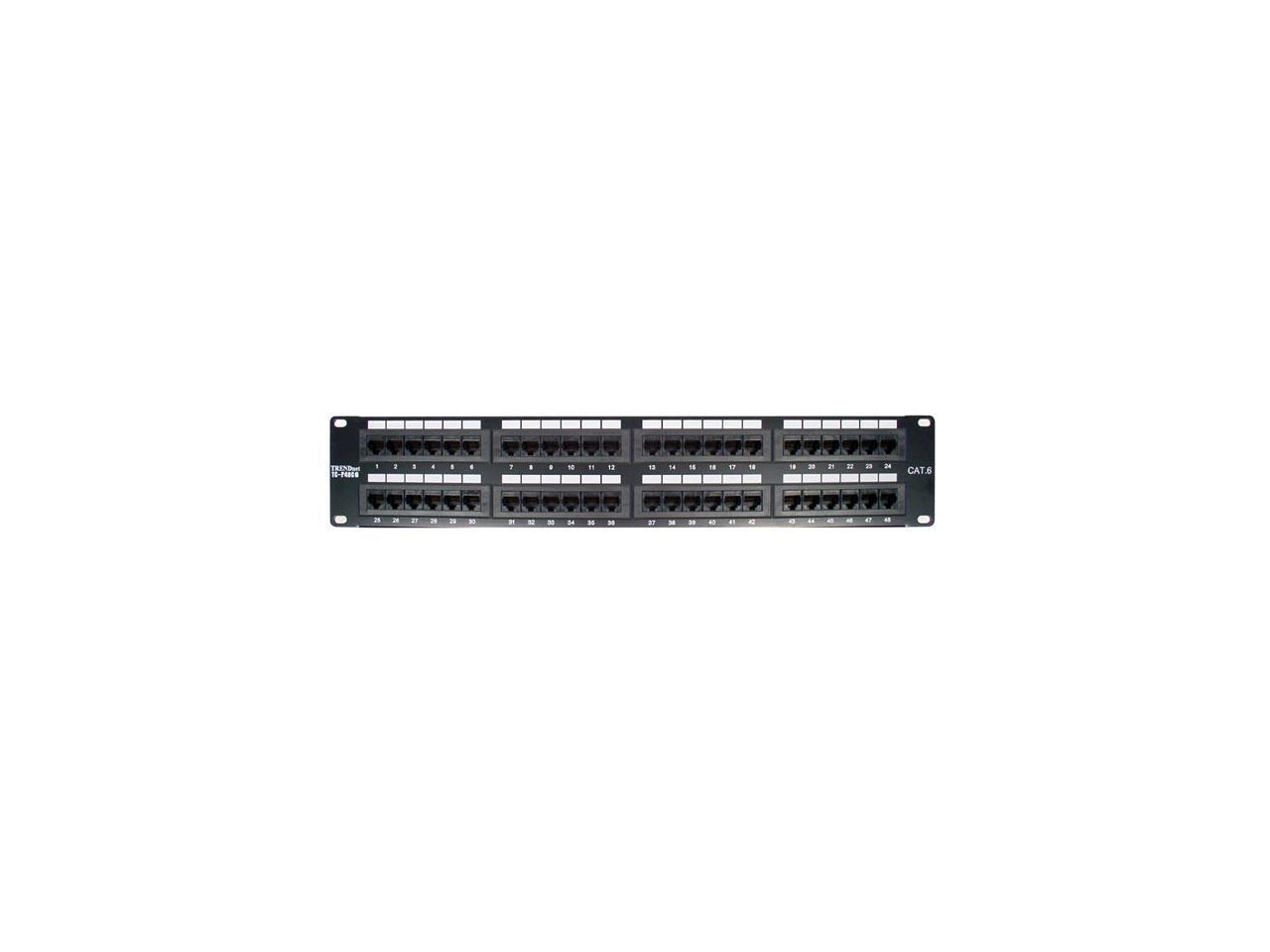 TRENDnet 48-Port Cat 6 RJ-45 Rack Mount Patch Panel - Newegg.ca