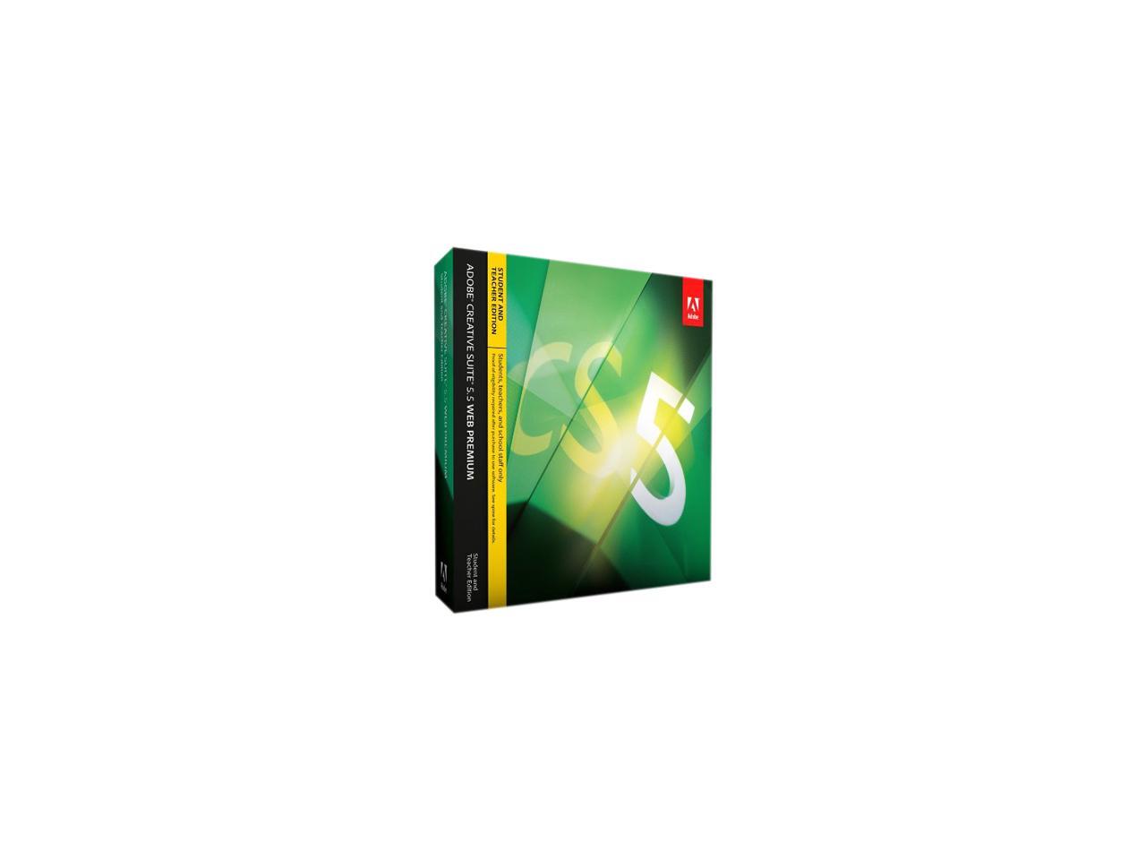 Adobe CS5.5 Web Premium 5.5 Mac - Student and Teacher - Newegg.com