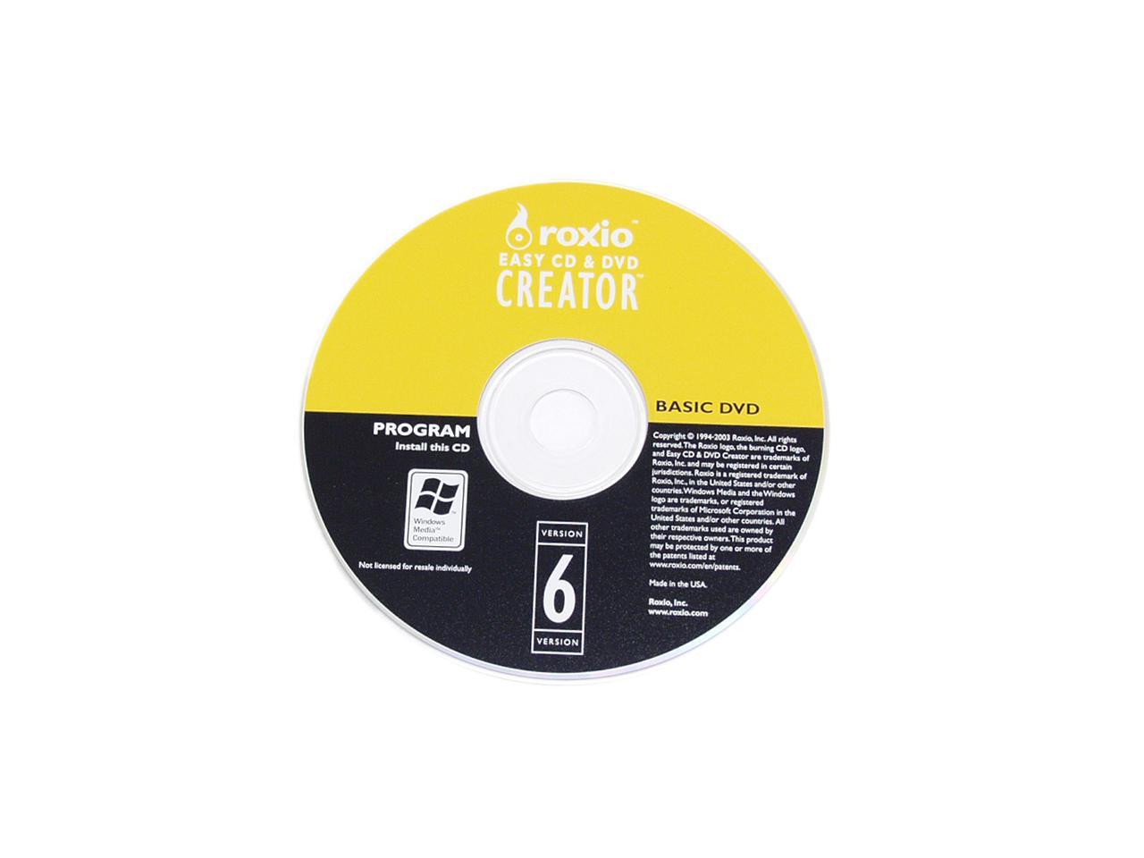 Roxio Easy CD & DVD Creator Version 6 Basic - DVD Edition - Newegg.com