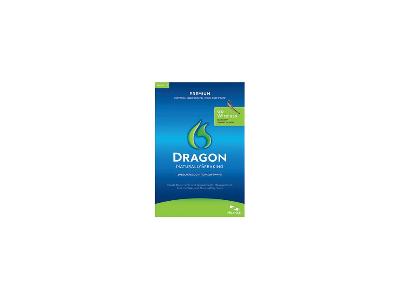 NUANCE Dragon Naturally Speaking Premium 11 with Bluetooth Headset ...