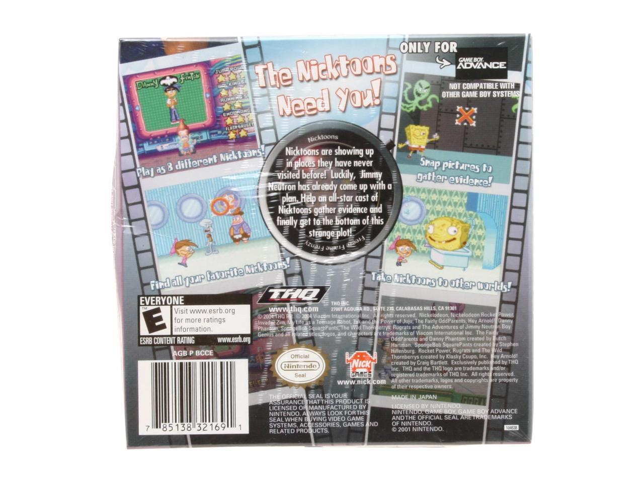 Nicktoons: Freeze Frame Frenzy GameBoy Advance Game THQ - Newegg.com