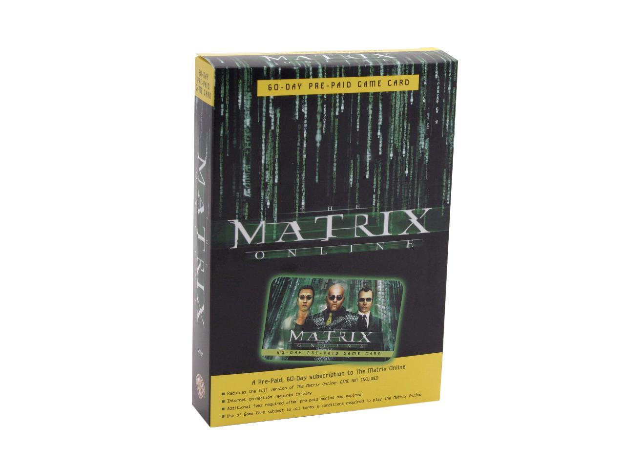 The Matrix Online 60-Day Pre-Paid Game Card PC Game - Newegg.com