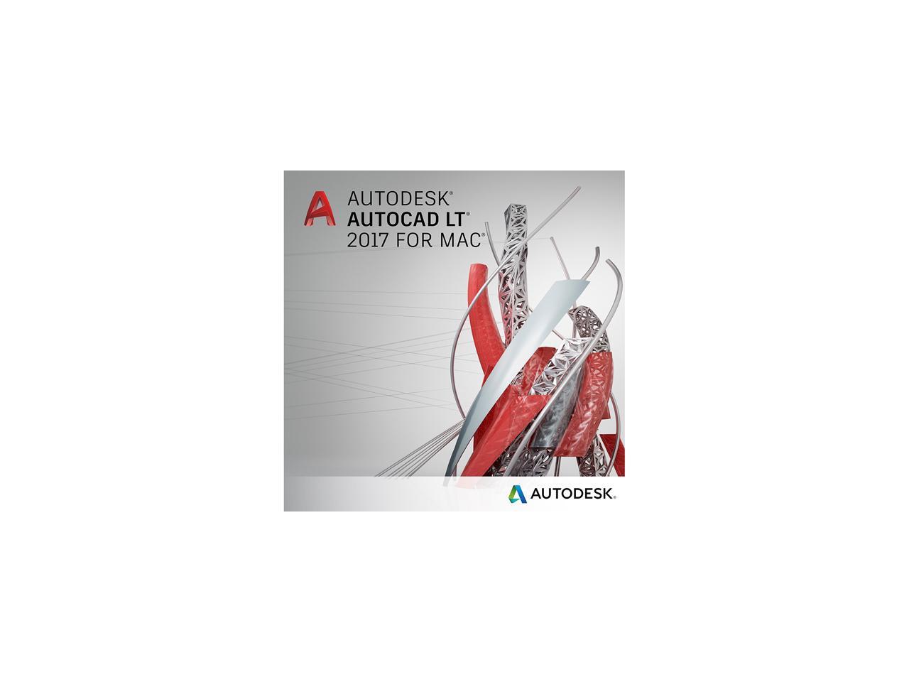Autodesk AutoCAD LT for Mac 2017 Commercial New Single-user ELD Annual ...