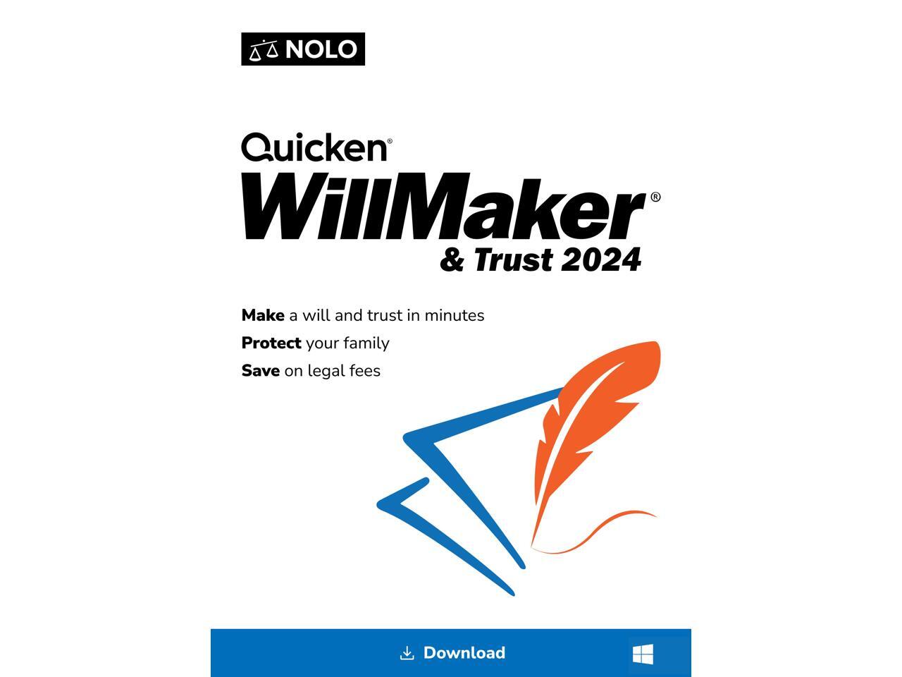 Quicken WillMaker & Trust 2024 - Windows Download - Newegg.com