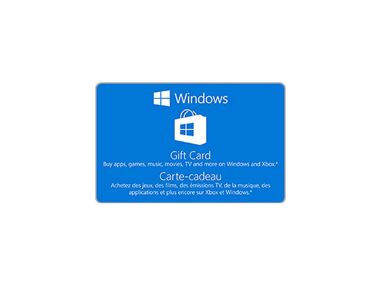 Microsoft Windows Store $25 Gift Card (Email Delivery) - Newegg.ca