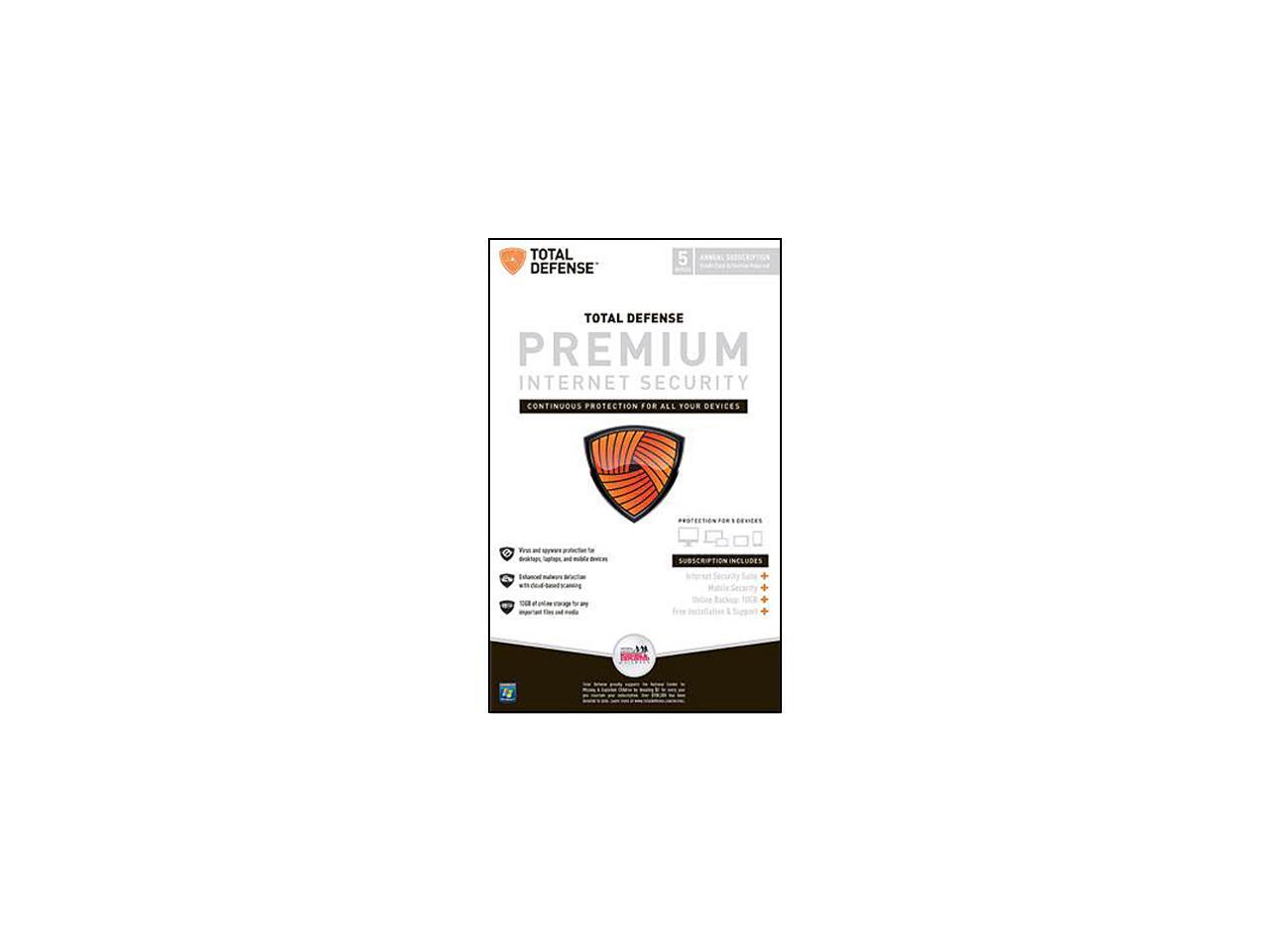 Total Defense Premium Internet Security - 5 User (Retail) - Newegg.com