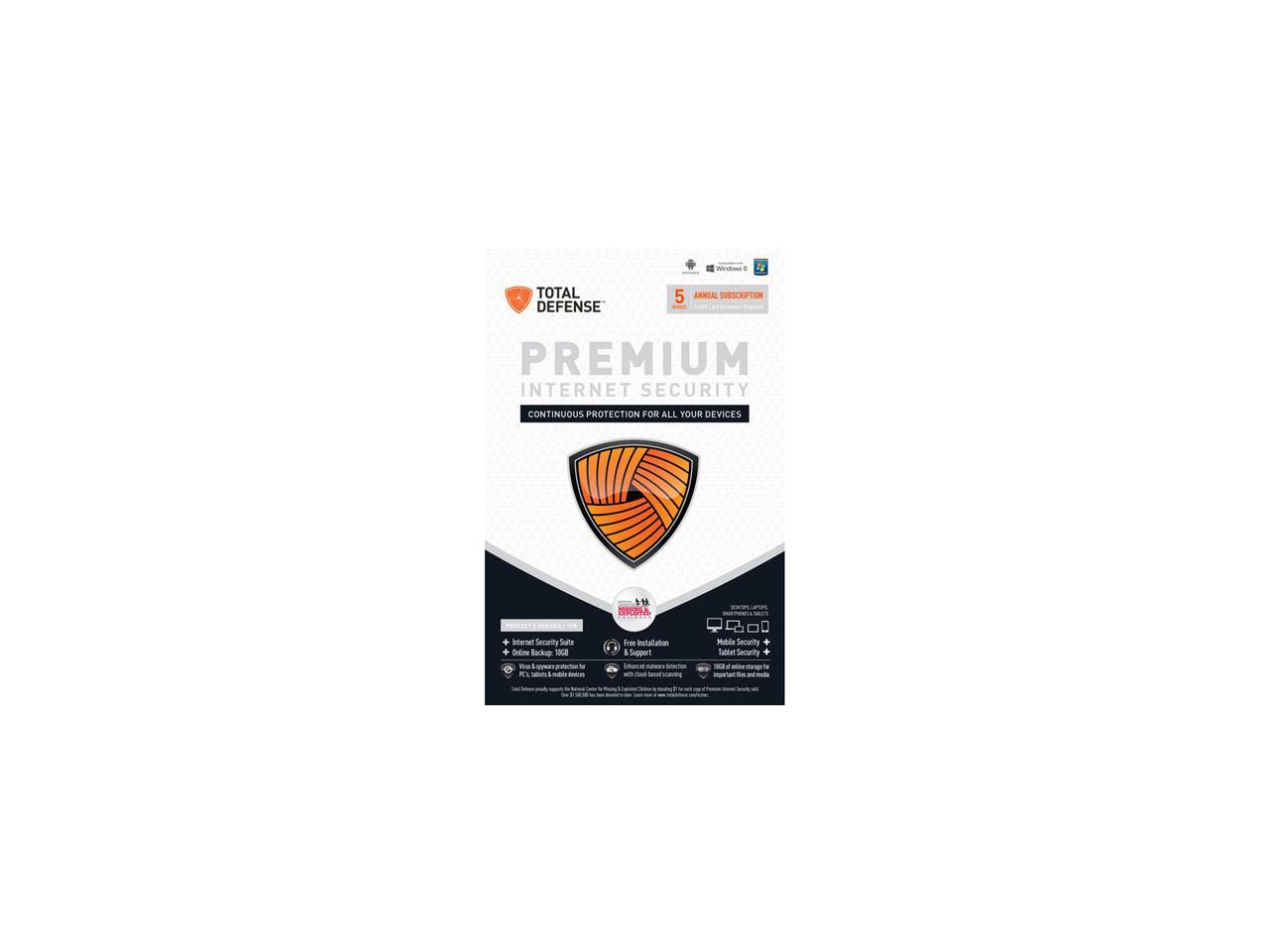 Total Defense Premium Internet Security 5 Devices - Download - Newegg.com
