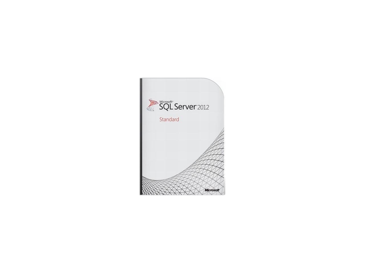 Microsoft SQL Server Standard Edition 2012 English US Only DVD 10 Clt ...