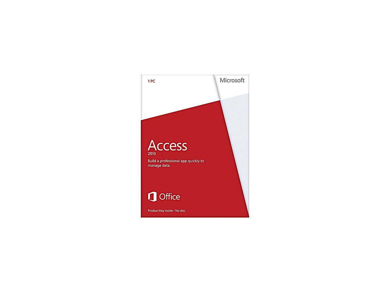 Microsoft Access 2013 Product Key Card (no media) - 1 PC - Newegg.com