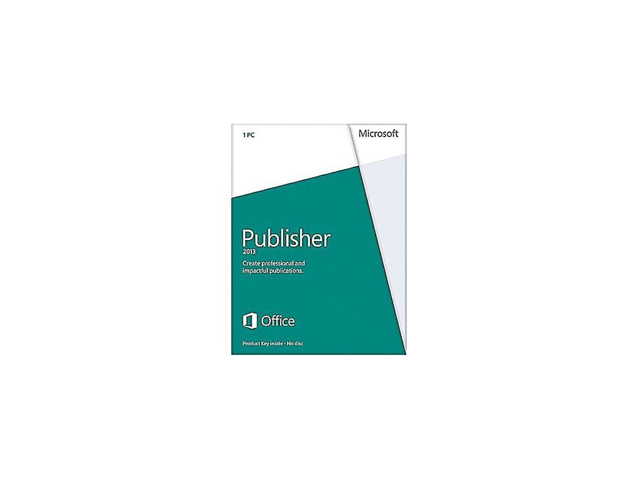 Microsoft Publisher 2013 Product Key Card (no media) - 1 PC - Newegg.com