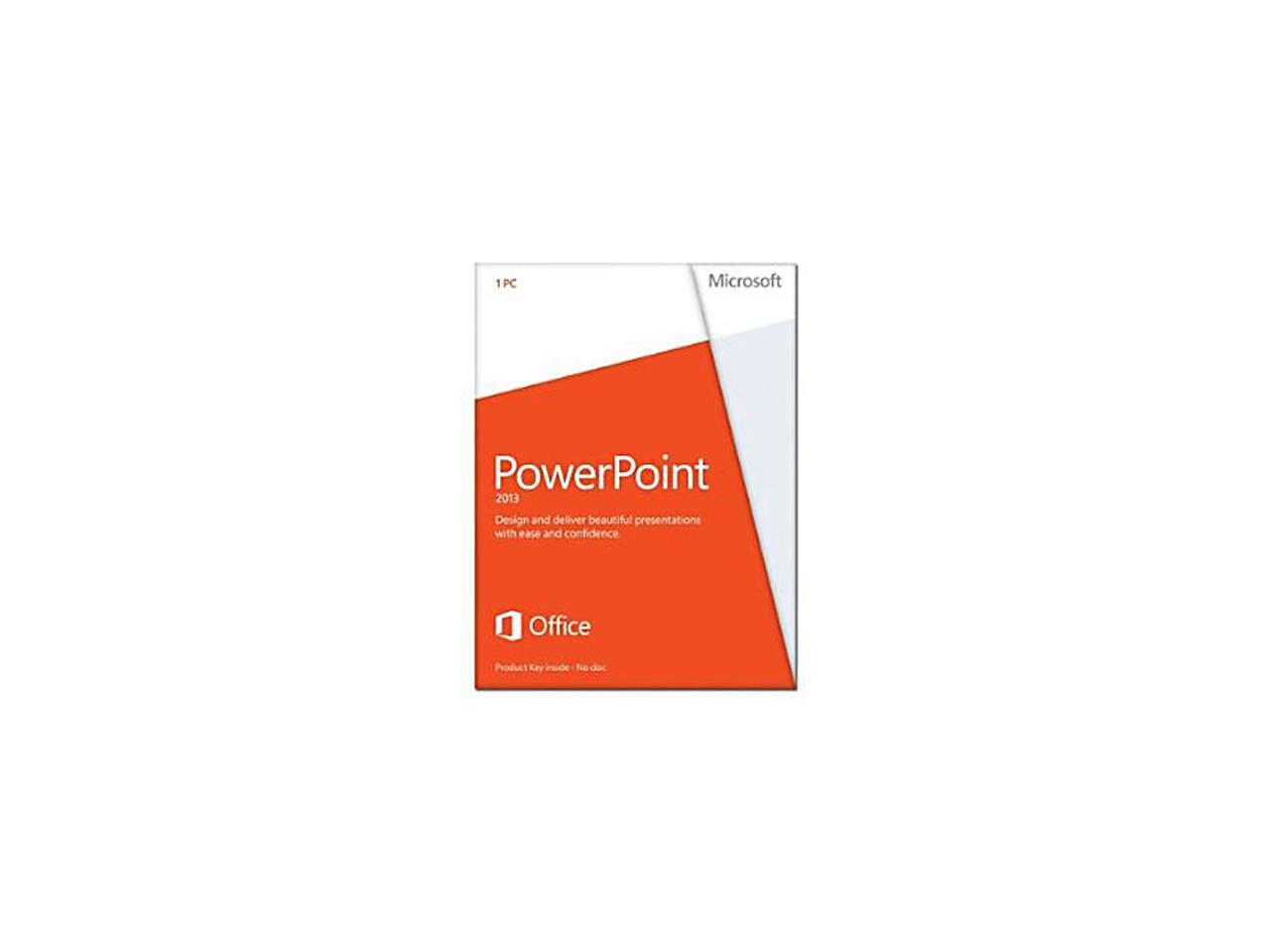 Microsoft PowerPoint 2013 Product Key Card (no media) - 1 PC - Newegg.com