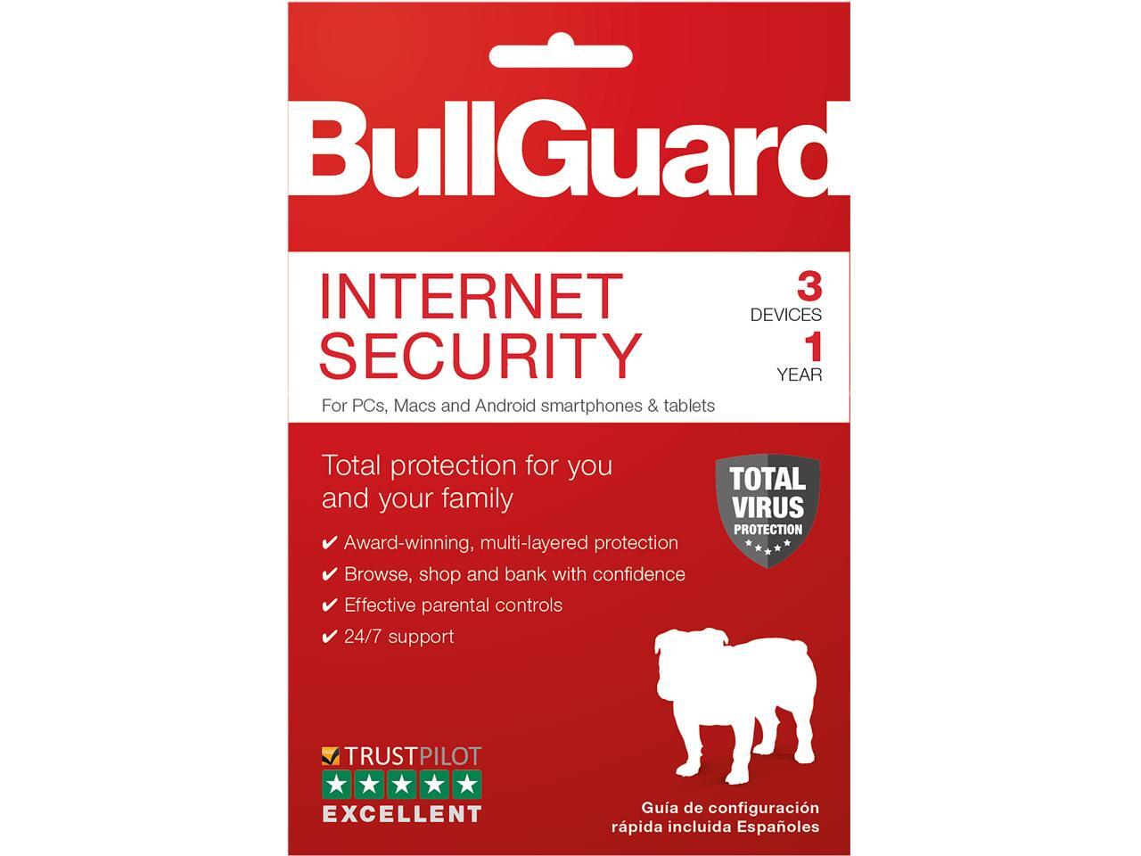 BullGuard Internet Security 2019 - 3 Devices / 1 Year - Newegg.com
