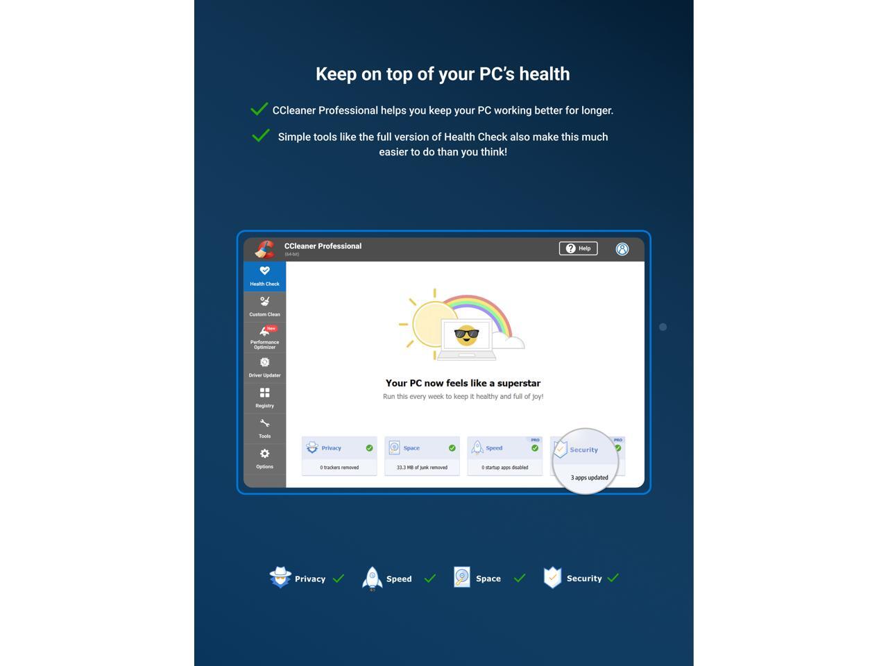 Piriform CCleaner Professional - 1PC / 1 YR - Download - Newegg.com