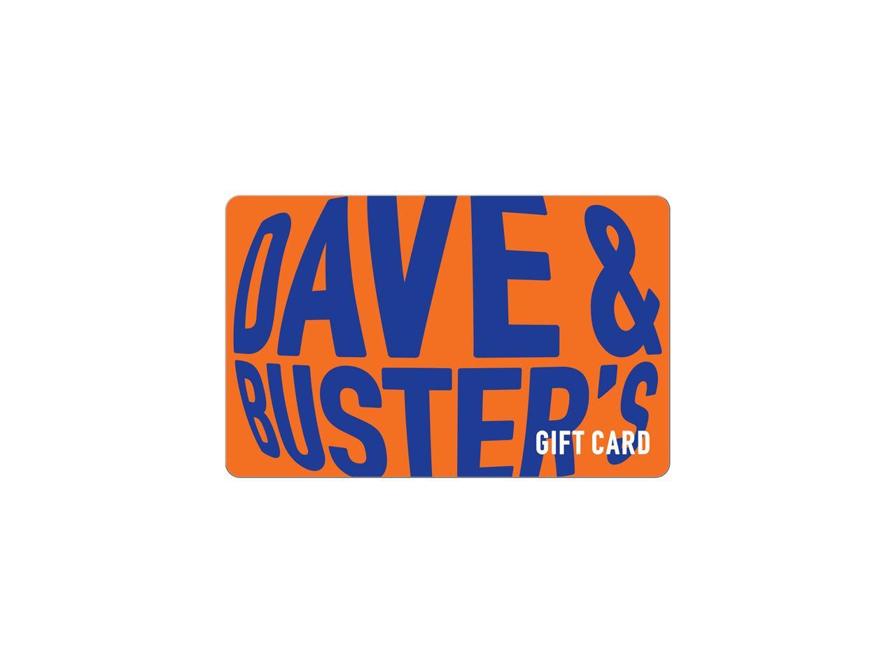 Dave & Buster's $50 Gift Card (Email Delivery) - Newegg.com