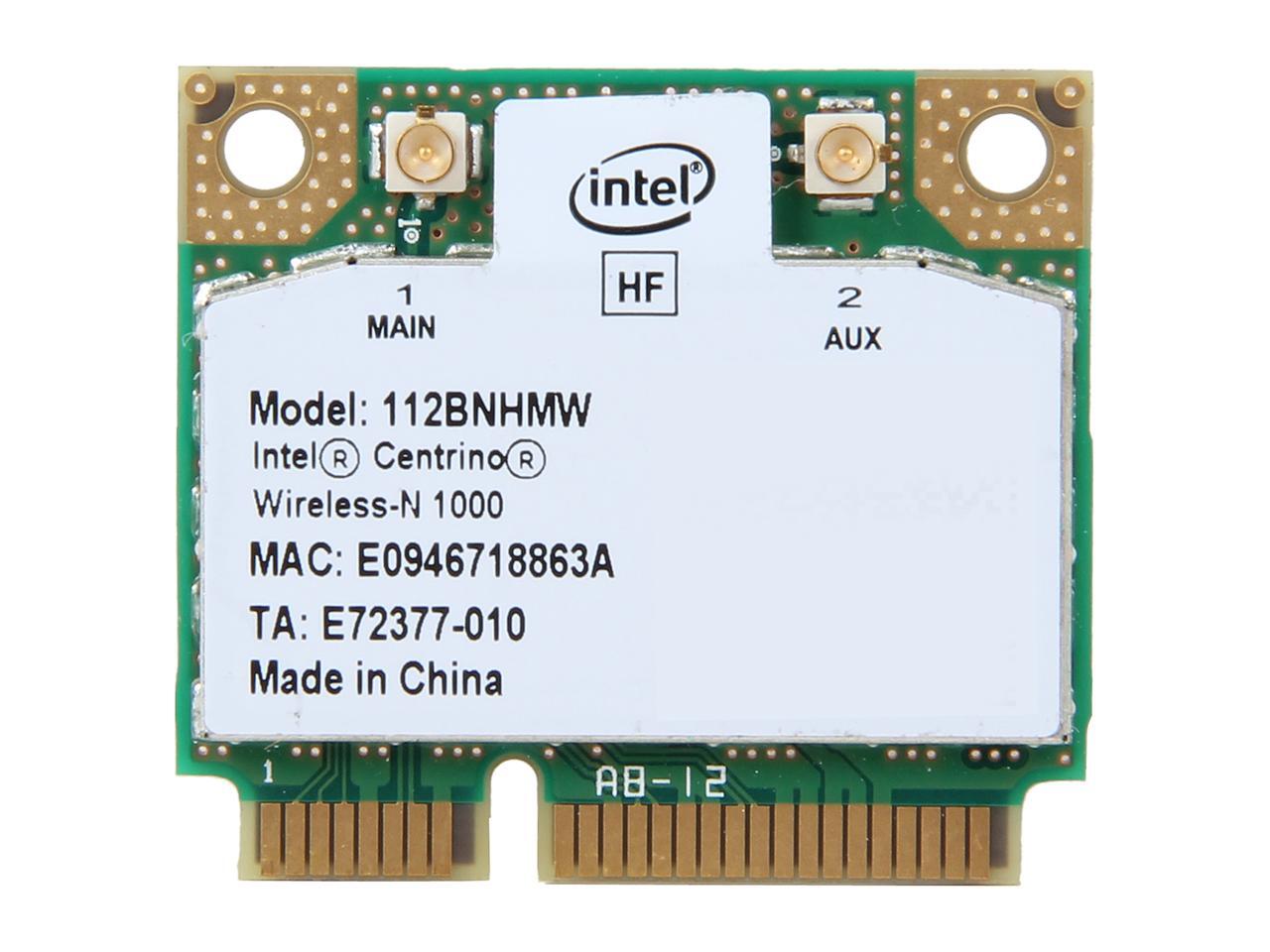 Intel centrino wireless n 1000 spec - porft