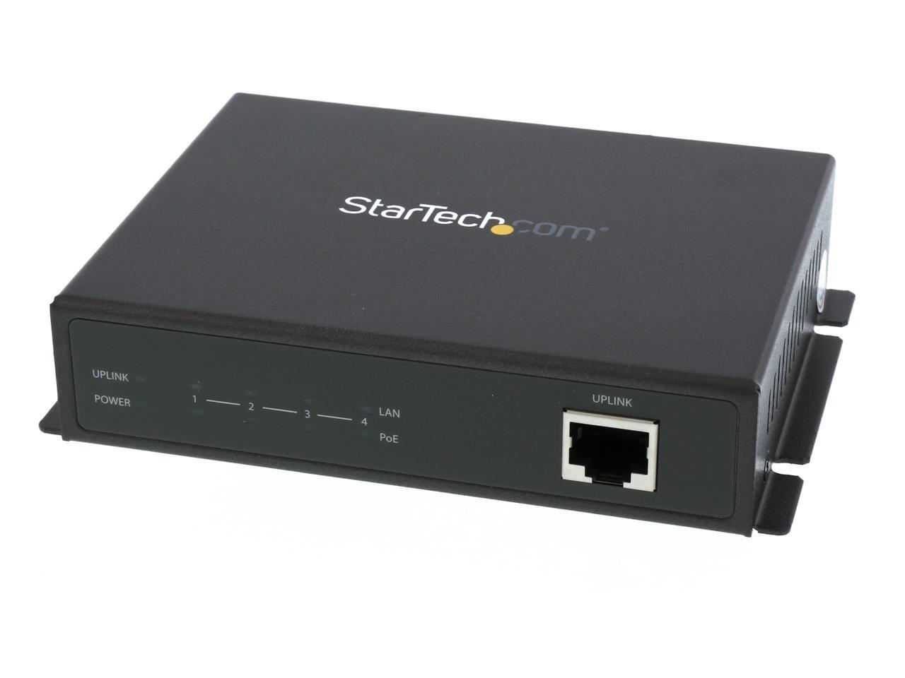 StarTech.com IES51000POE 5 Port Industrial Gigabit PoE Switch with 4 ...
