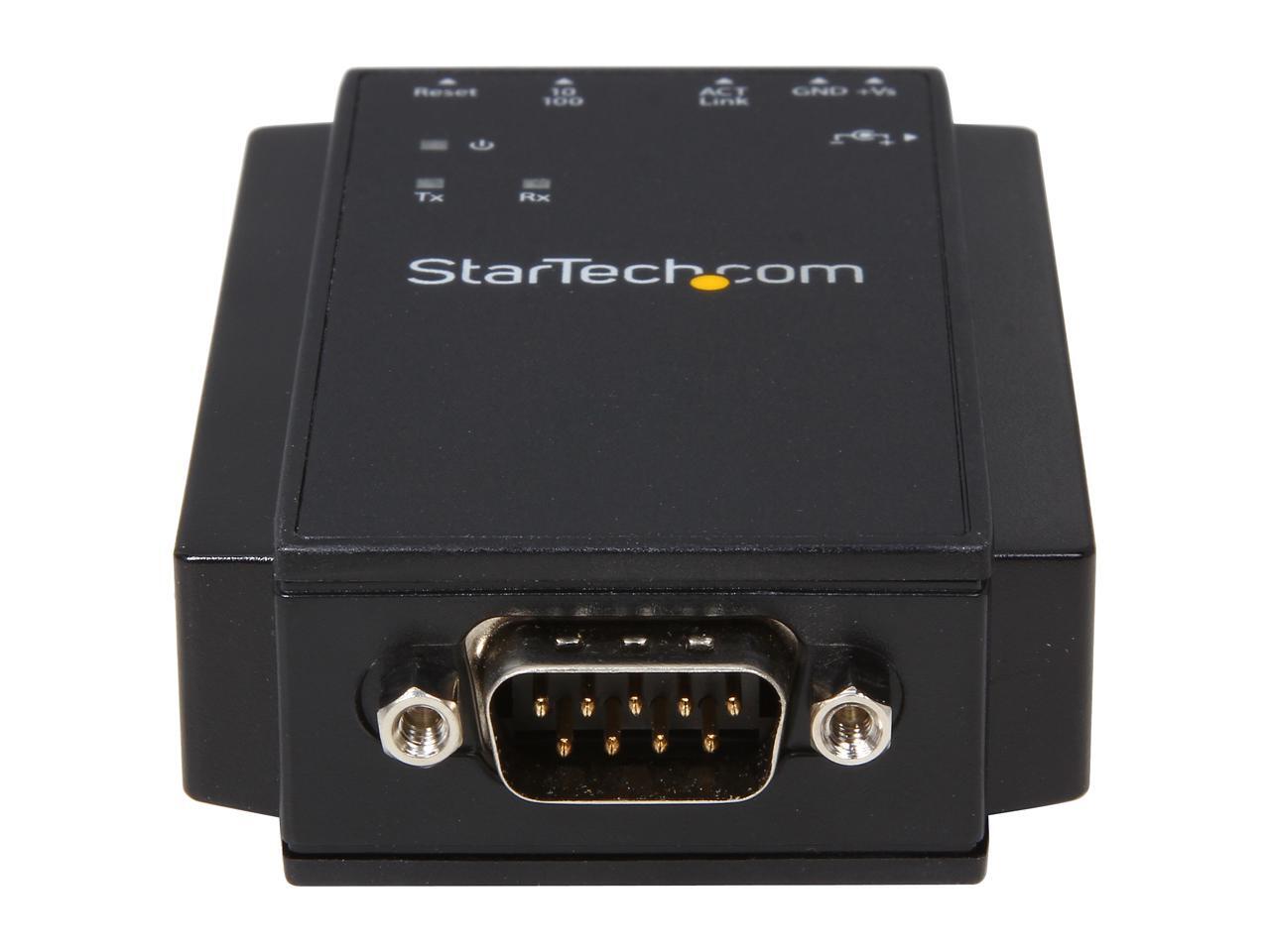 StarTech.com NETRS232 1 Port RS-232 Serial to IP Ethernet Device Server - DIN Rail Mountable ...