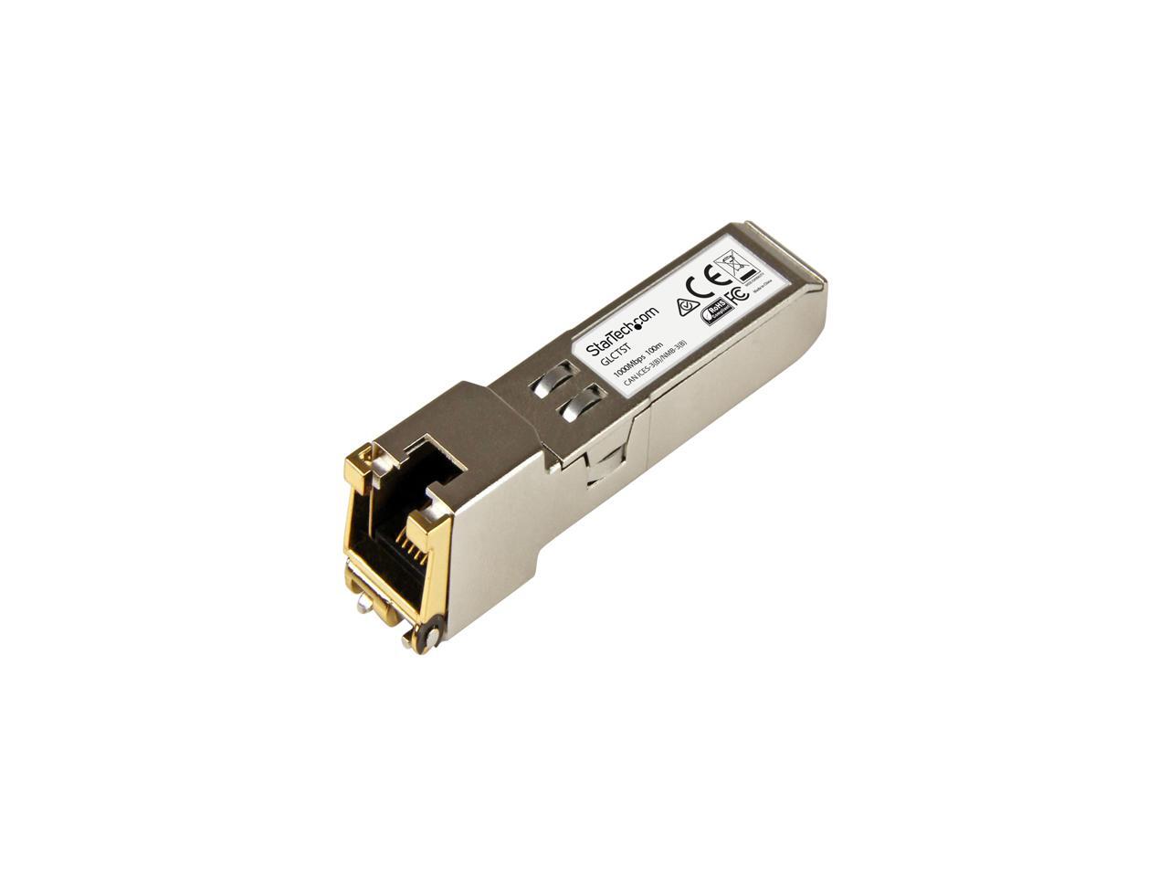 StarTech.com GLCTST Cisco GLC-T Compatible SFP Module - 1000BASE-T RJ45 ...
