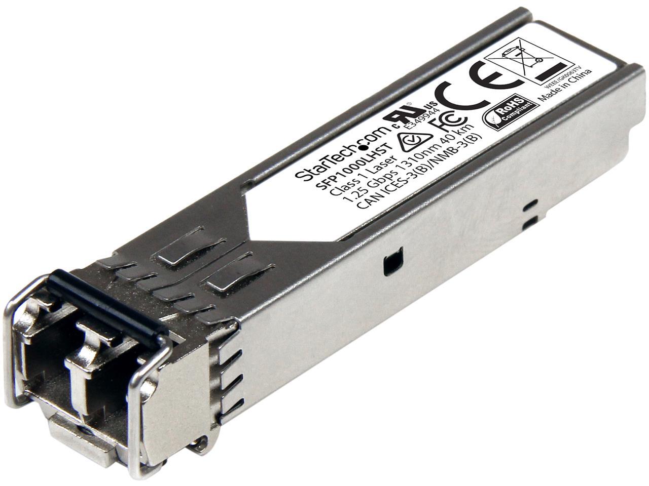 StarTech.com SFP1000LHST 1000BASE-LH SFP Transceiver Module - 1 Gbps - 40 km - MSA Compliant ...